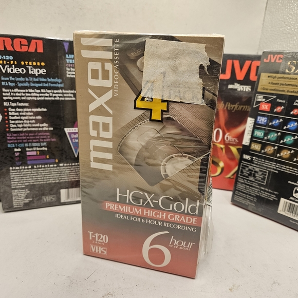 Source Unknown | Other | Lot Of 8 Blank Vhs Tapes Factory Sealed Maxell ...